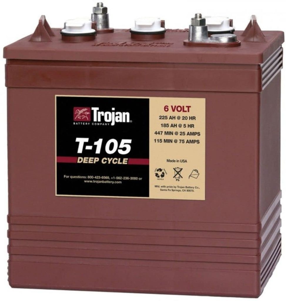 Trojan T-105 6V Deep Cycle Flooded – DoctorAccu.com